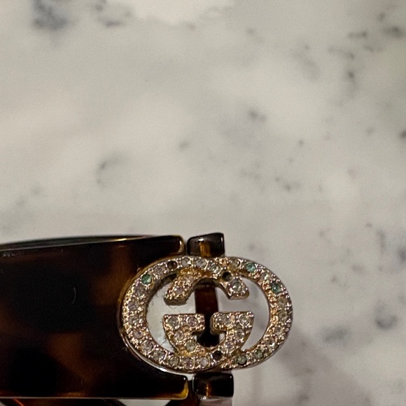 Gucci | Accessories | Gucci Tortoise Shell Glasses With Gold Details ...